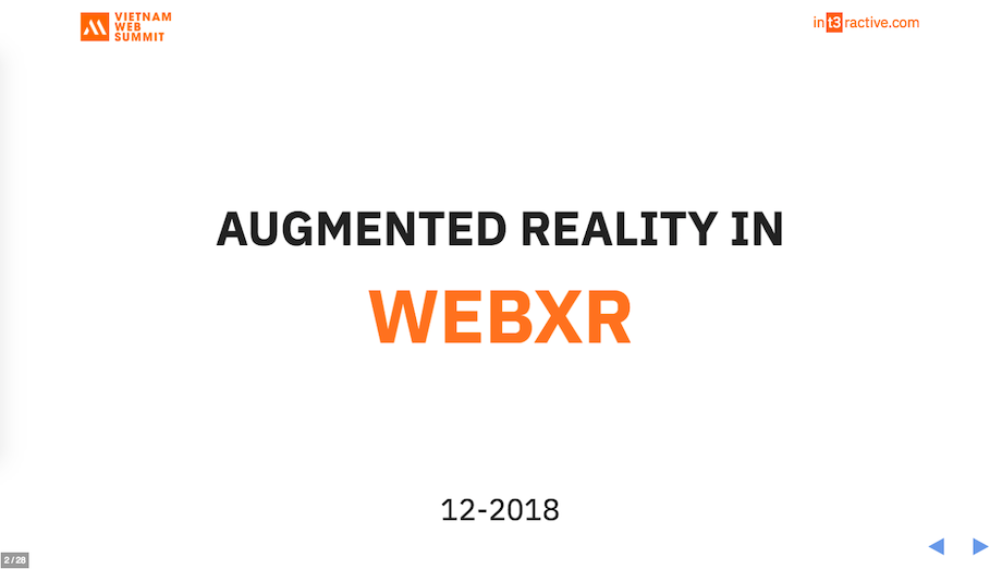 Augmented Reality in WebXR - Tran Trong Thanh